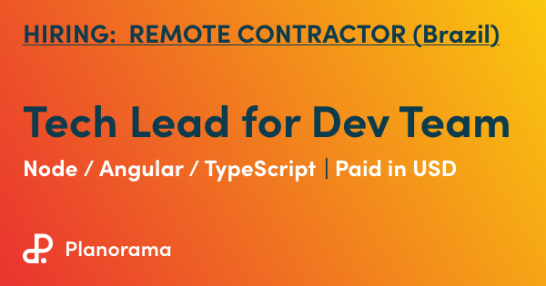 HIRING Experienced Development Tech Lead